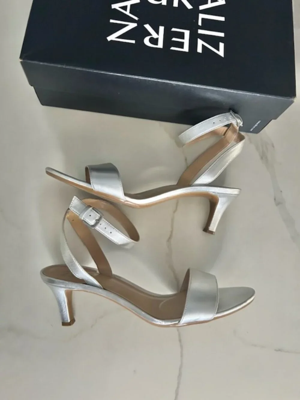 Naturalizer | Shoes | Naturalizer Tinda Dress Sandal Silver Soft ...